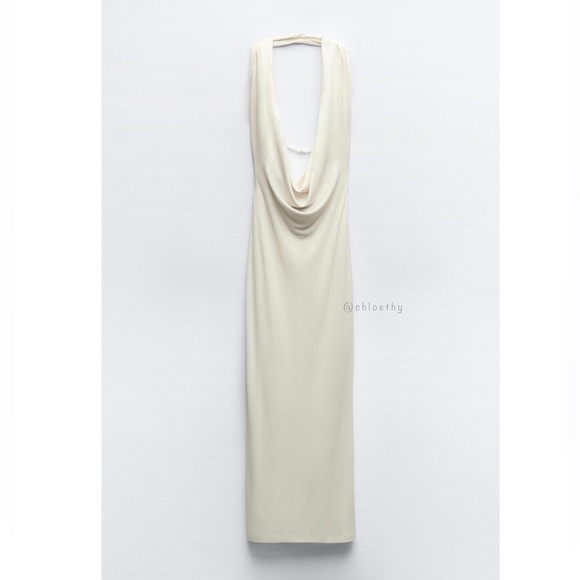 Zara | Dresses | Zara Draped Halter Dress | Poshmark